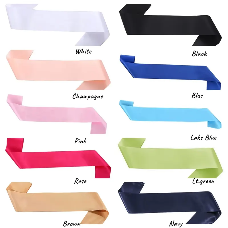 School Graduation Sash – Red Satin Sash for Students & Teachers - YUAN ...